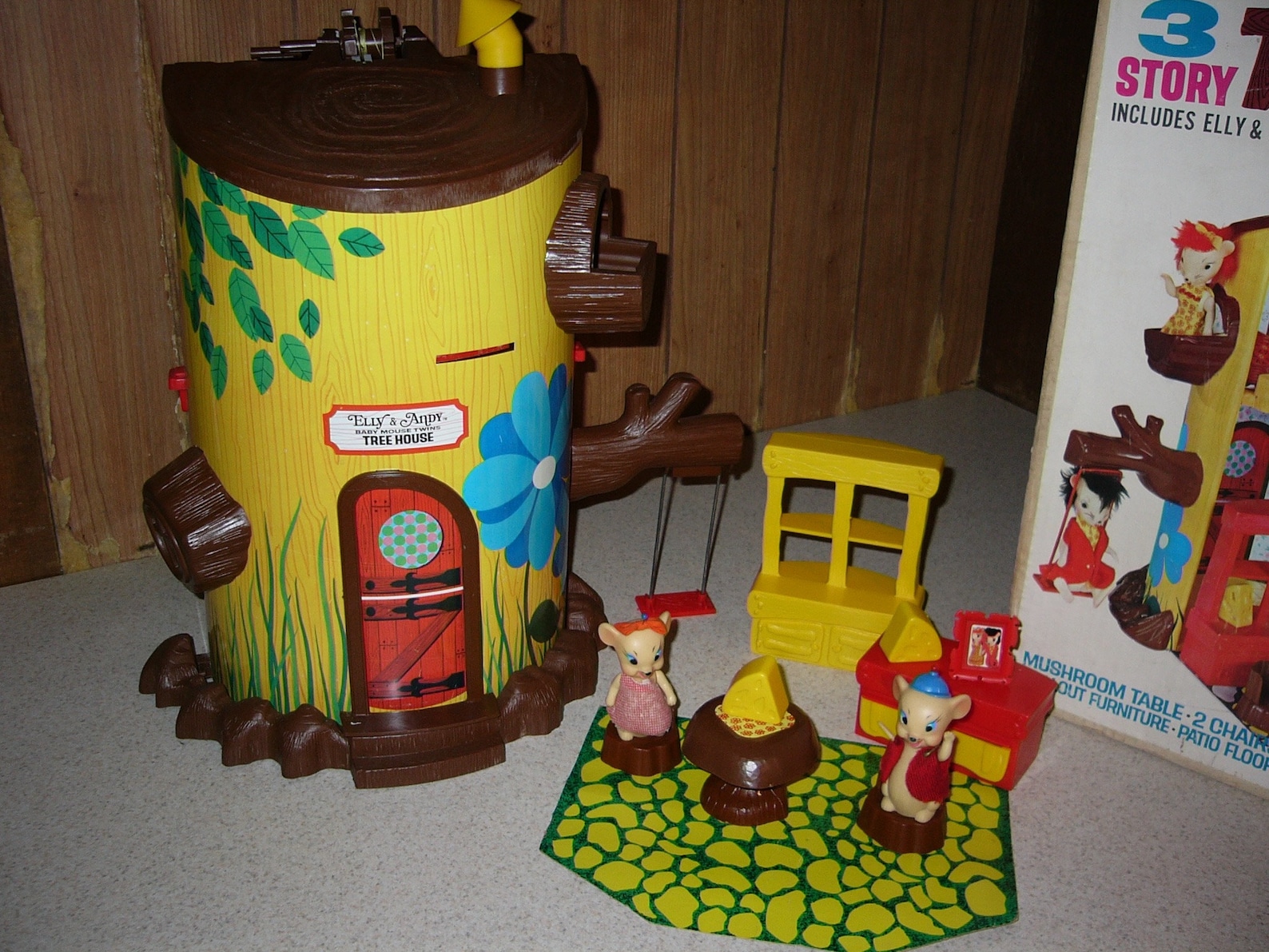 Vintage Remco "baby Mouse Treehouse" TV Jones Playmates Playset From ...