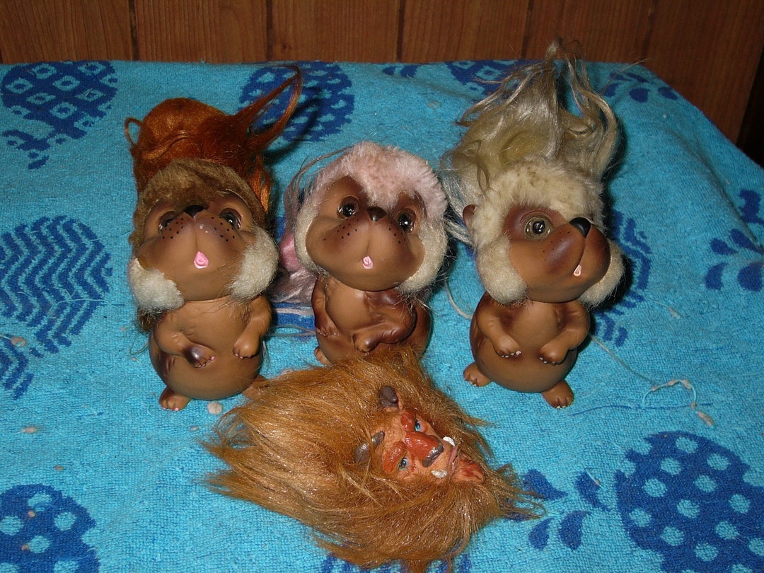 Vintage Toy "troll Squirrels" Doll Lot - Etsy