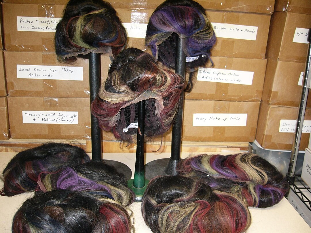 Vintage Collectible Stage "fantasy Wigs" Multicolored "1" Wig in ...
