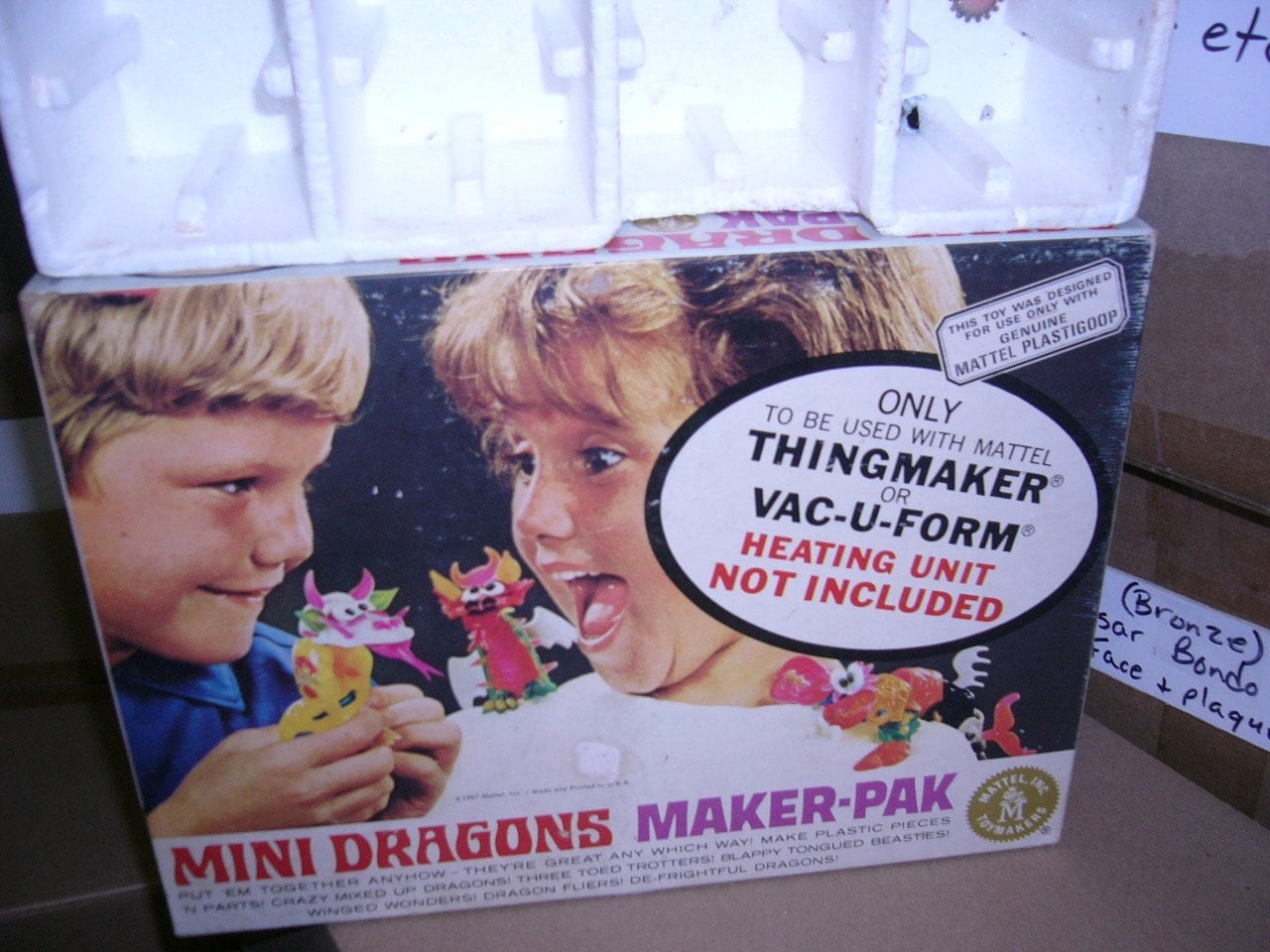 Vintage Mattel Thingmaker mini-dragons Maker Pak Empty Box - Etsy
