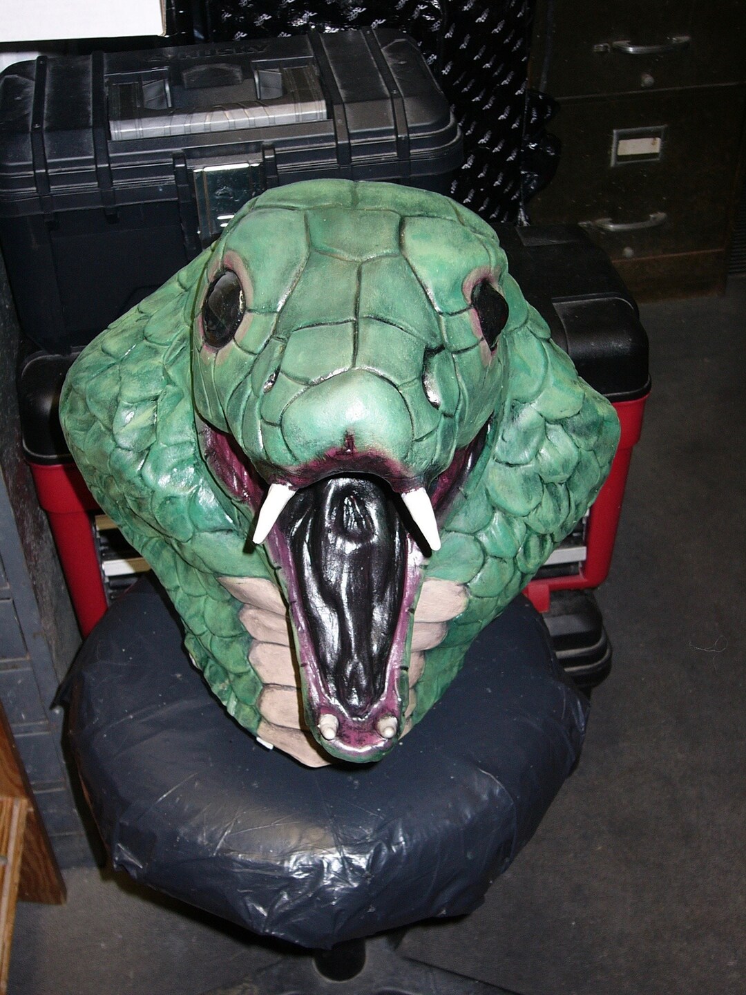 Vintage Famous Monsters of Flmland "snake Cobra" Latex Mask NOT Don ...