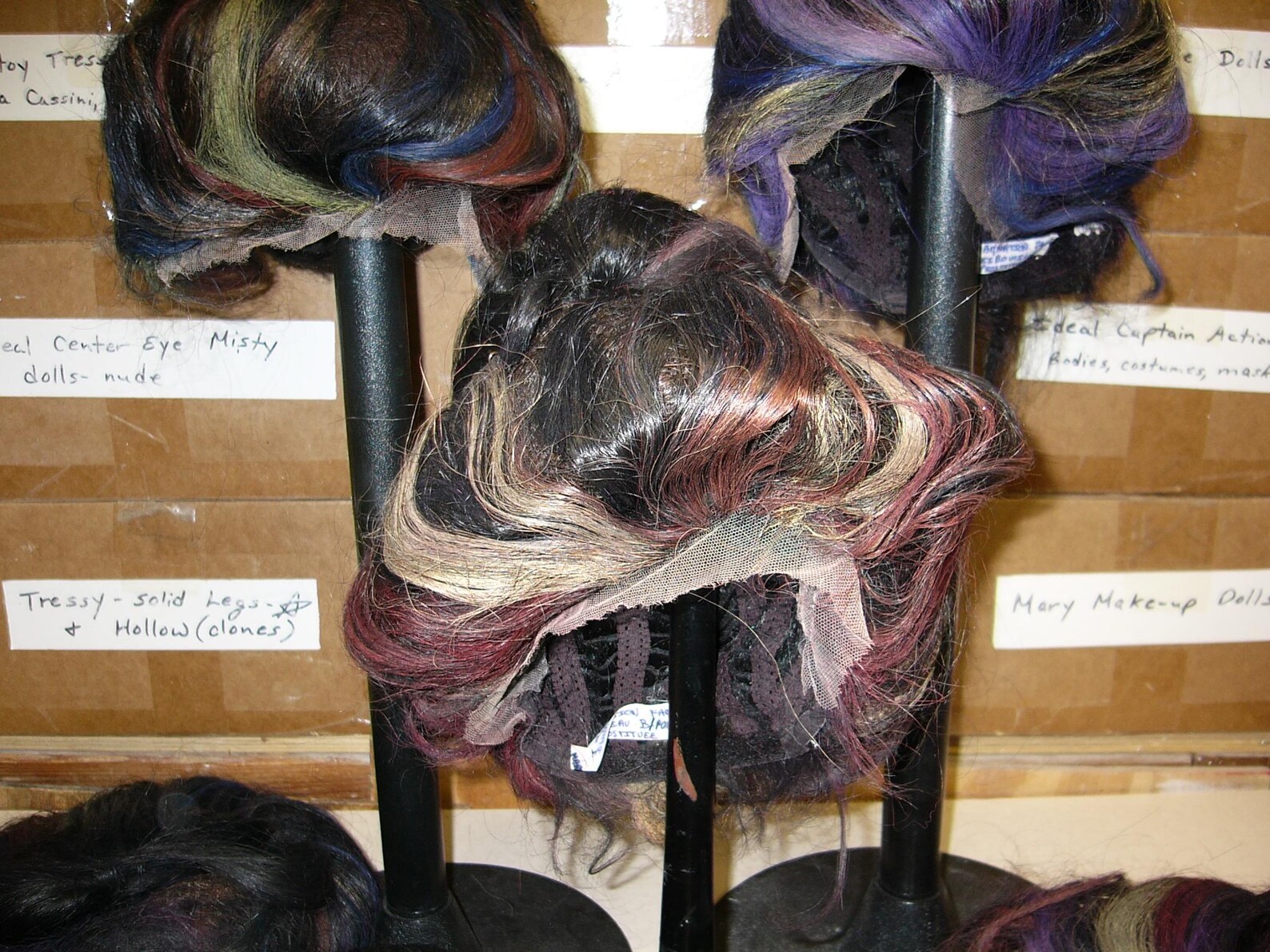Vintage Collectible Stage "fantasy Wigs" Multicolored "1" Wig in ...