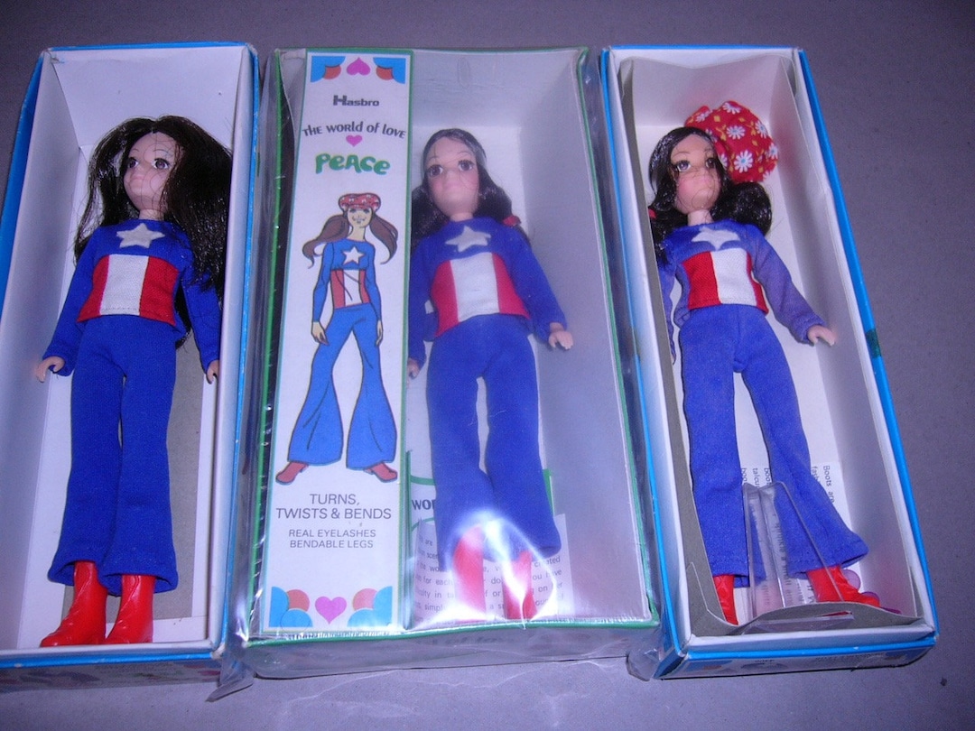 Vintage Original Hasbro 1960s "peace" Hippy Flower Power Doll in ...