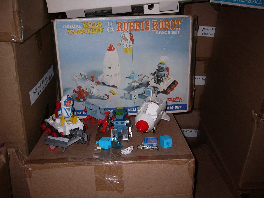 Vintage Eldon Toys "billy Blastoff and Robbie Robot Combined Set ...