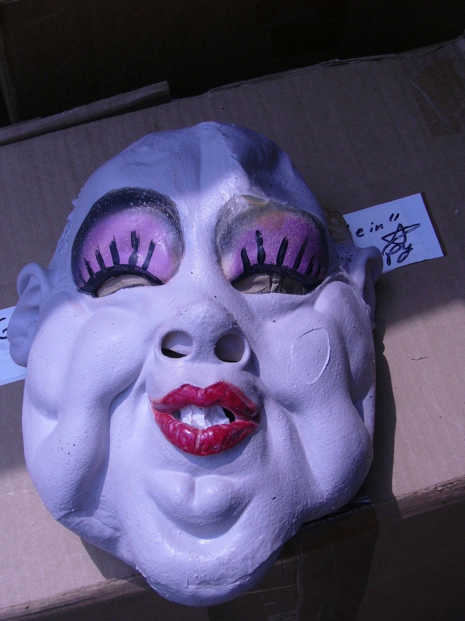 Rare!! Vintage!! Cesar Mask of "ugly Glamour Lady" Halloween Masquerade ...