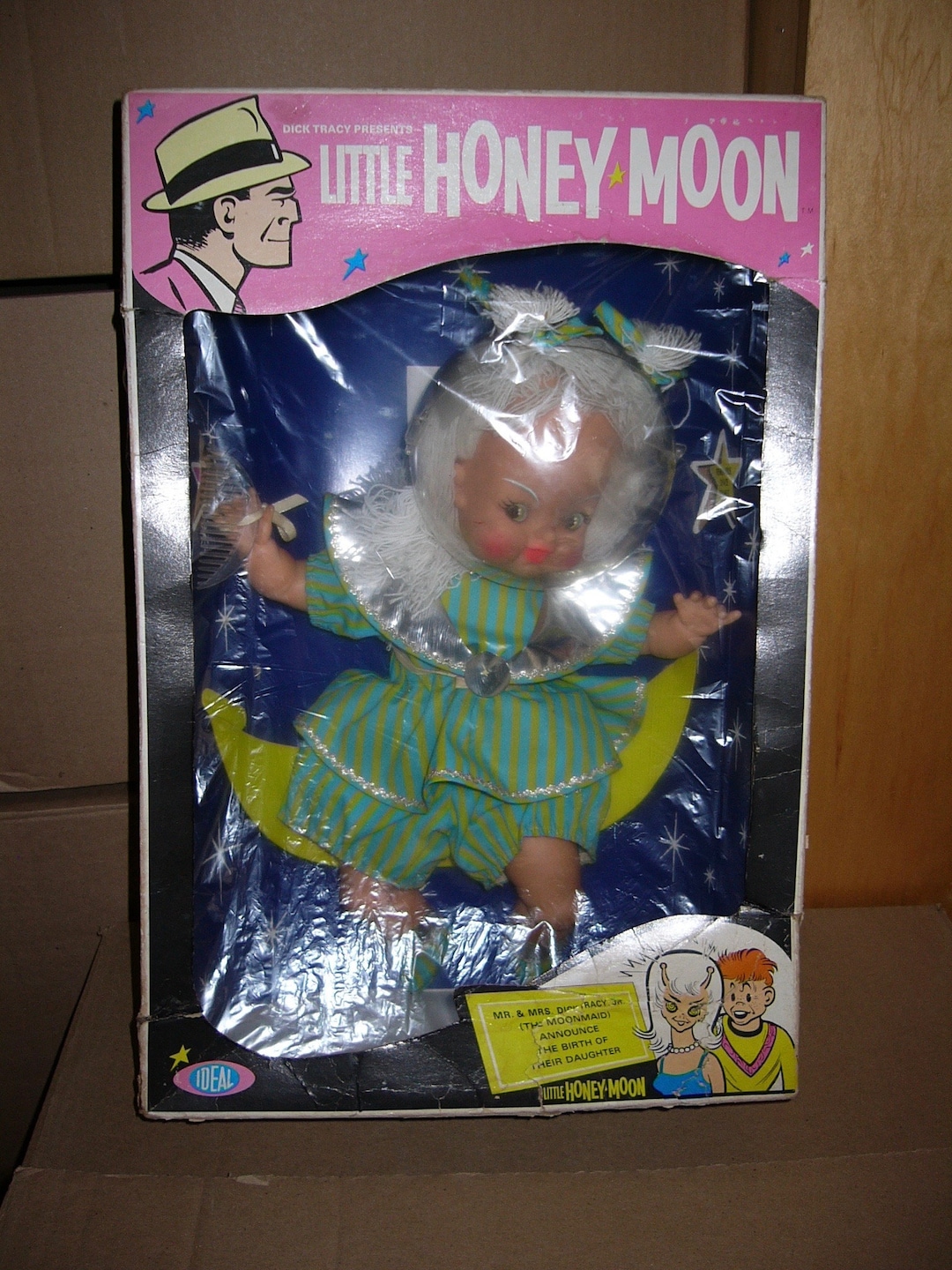 Vintage Ideal 1960s "little Honeymoon" Dick Tracy Character Doll Mib - Etsy