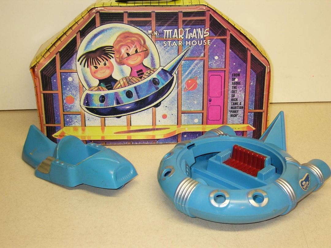 Vintage "mini-martians" Star House, & Cars Lot - Etsy