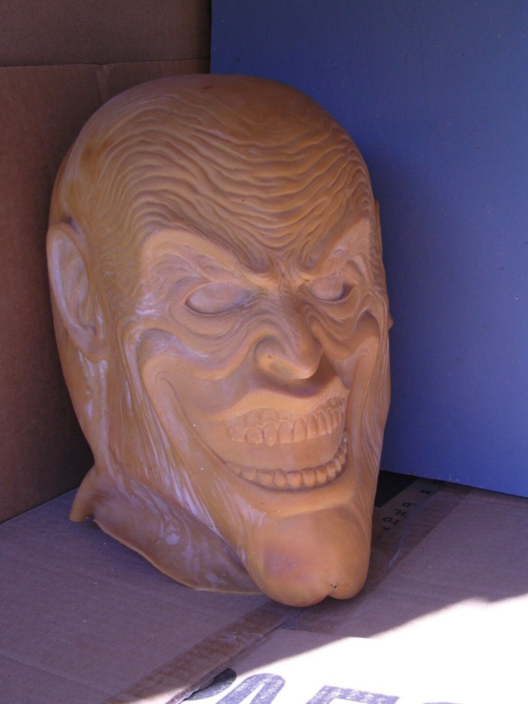 Vintage Collectible "evil Joker" Halloween Prop Mask Casting - Etsy