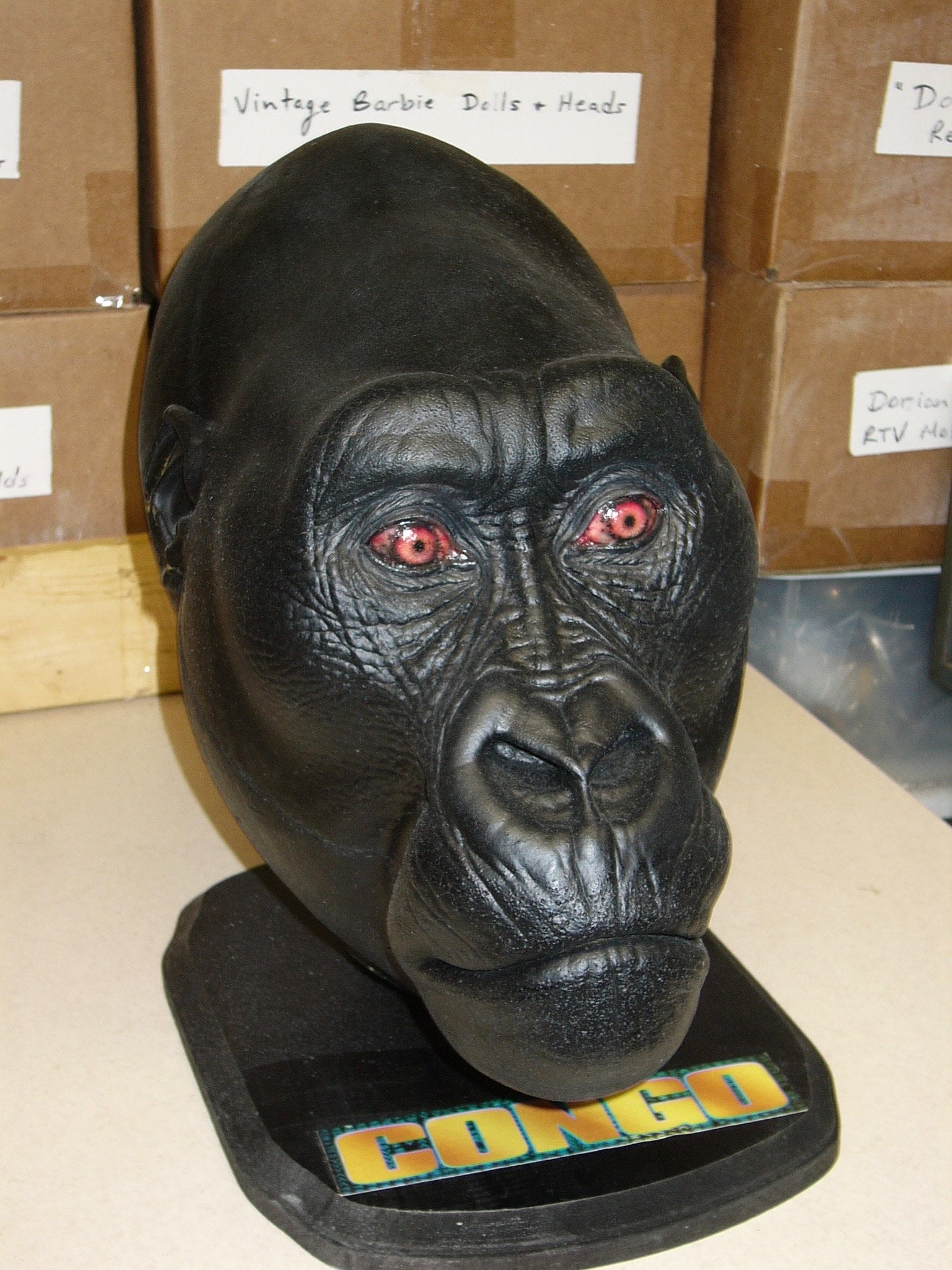 Rare! Original Stan Winston Studios "congo" Male Gorilla Head/bust ...