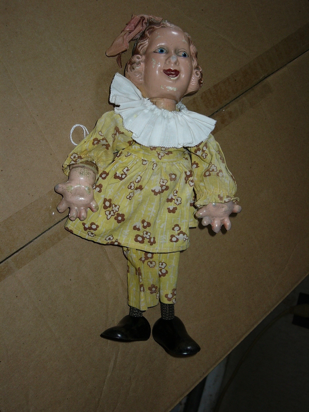 Vintage Collector "fanny Brice" Baby Snooks Composition Doll Funny Girl ...