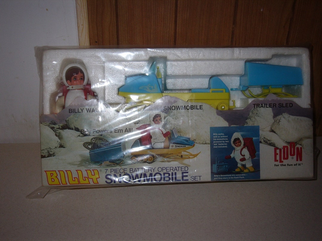 Vintage Eldon Toys "billy Blastoff" Snowmobile Set Sealed Un-opened Mib ...
