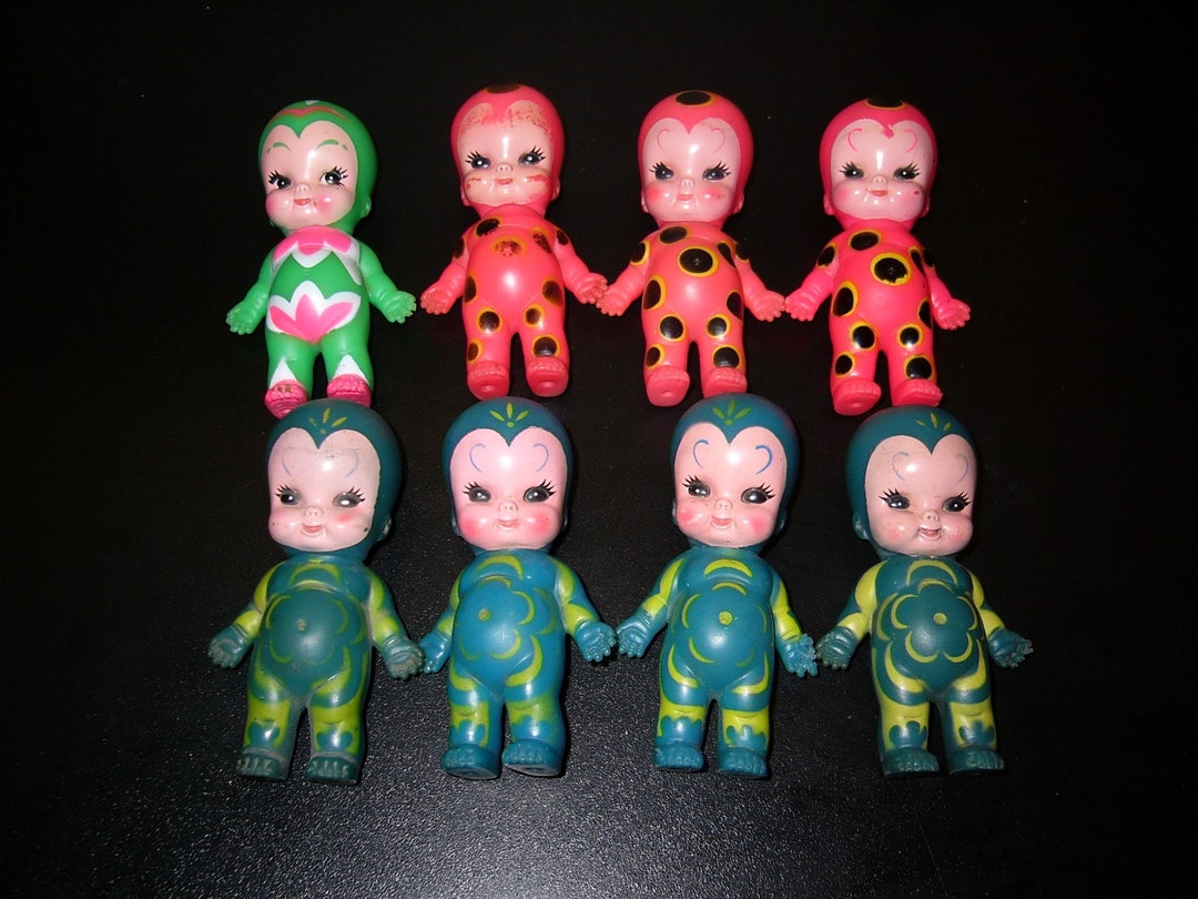 Vintage & Rare! Remco 1960s "hug-a-bug" Flower Power Dolls Loose "1 ...