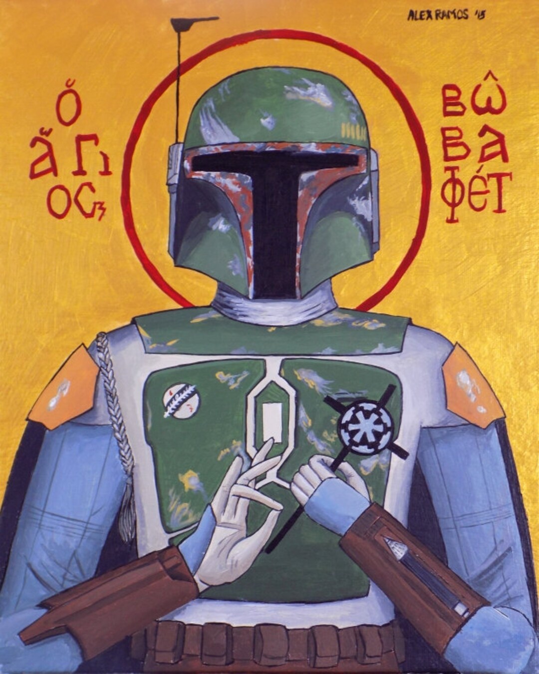 Saint Boba Fett Icon (giclée Print) - Etsy