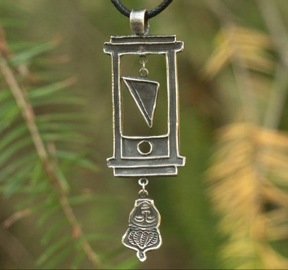 Handmade Guillotine Necklace made to Order Fine Silver - Etsy