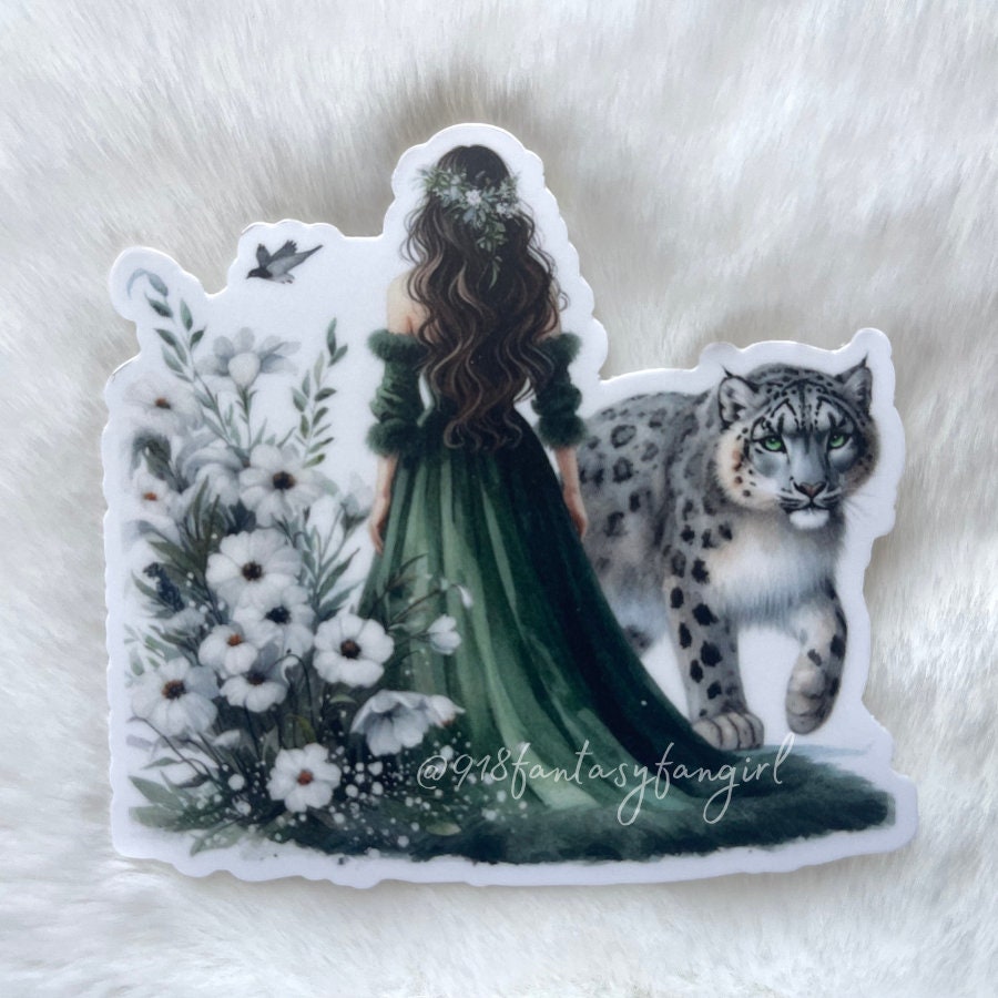 Throne of Glass Watercolor Lysandra Ghost Leopard Shifter TOG ACOTAR ...