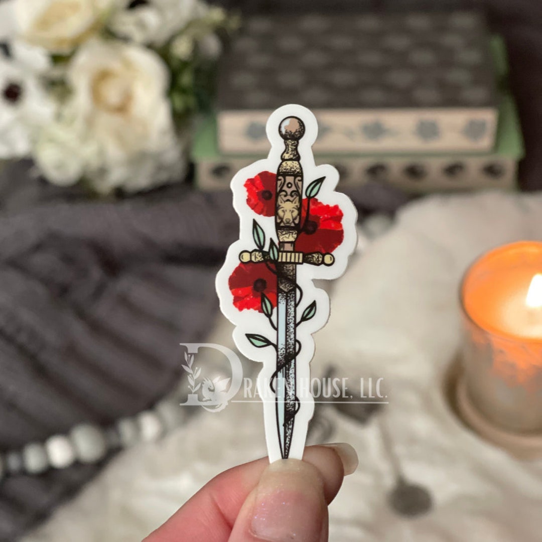 Poppy's Wolven Bone Dagger Die Cut Sticker - Etsy