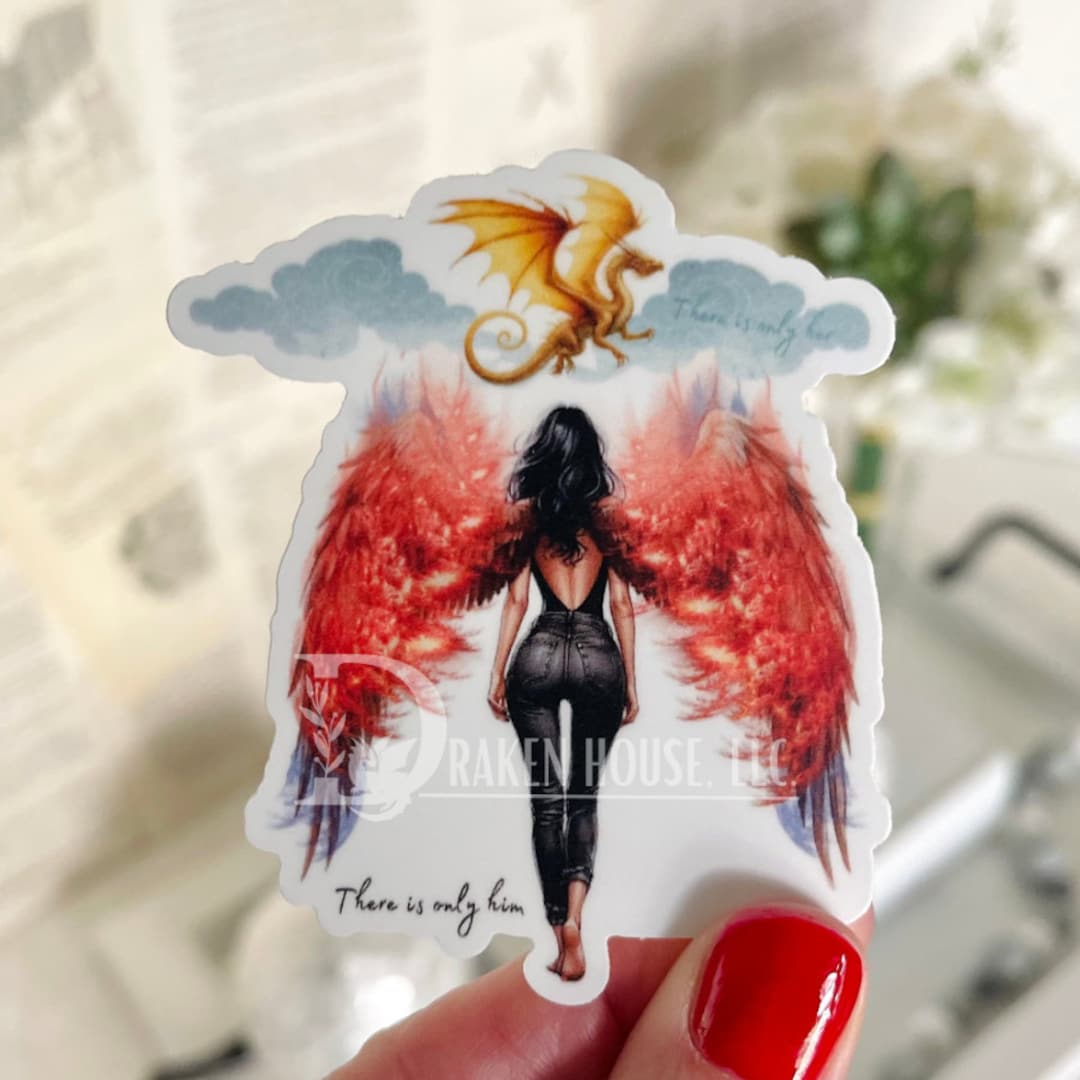 Zodiac Academy Sticker: Tory & Darius, Phoenix and Dragon Watercolor ...