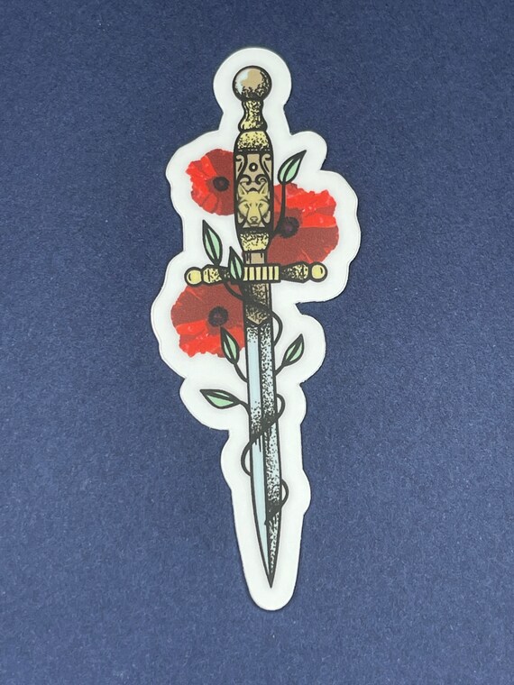 Poppy's Wolven Bone Dagger Die Cut Sticker - Etsy