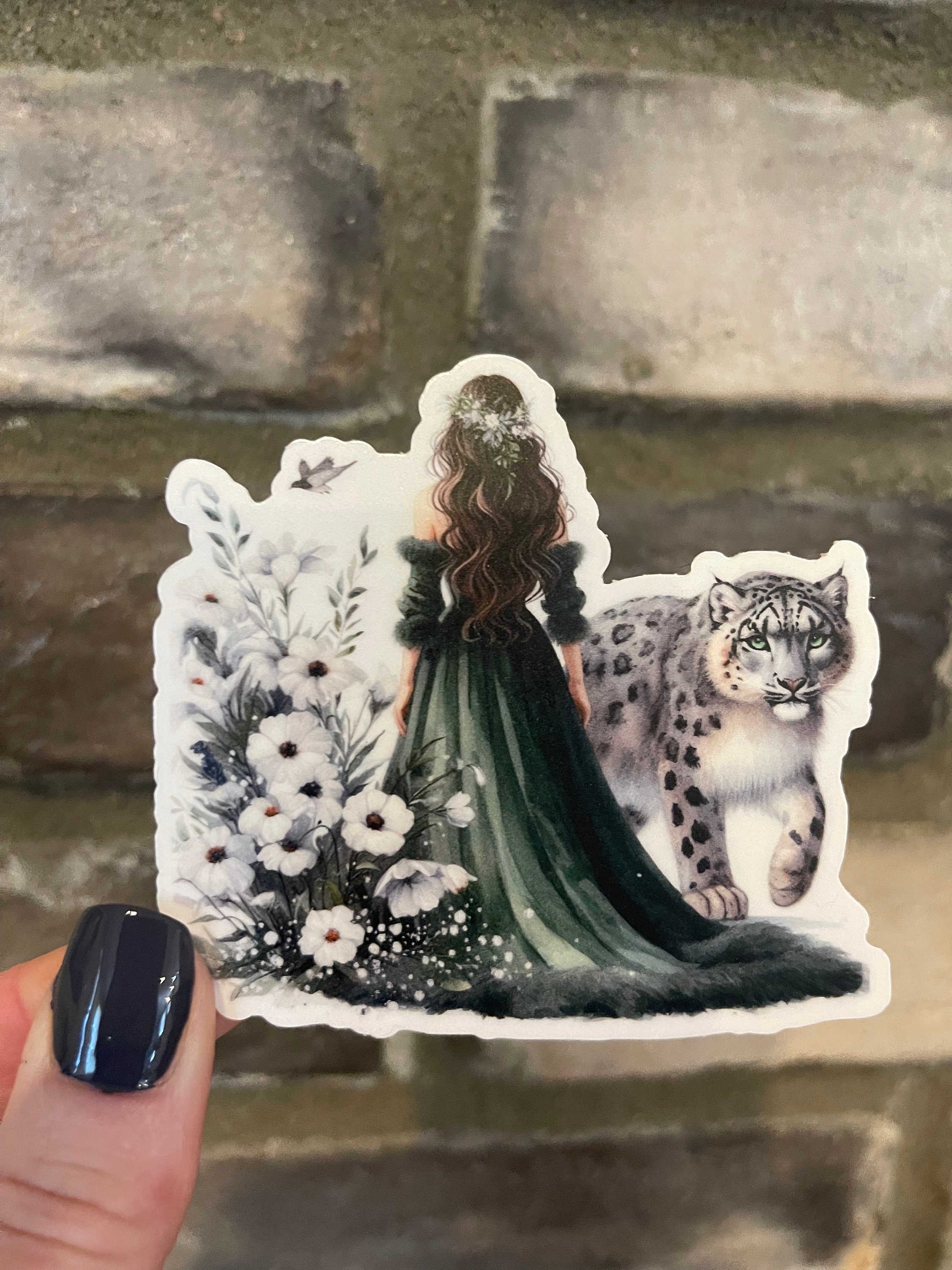 Throne of Glass Watercolor Lysandra Ghost Leopard Shifter TOG ACOTAR ...