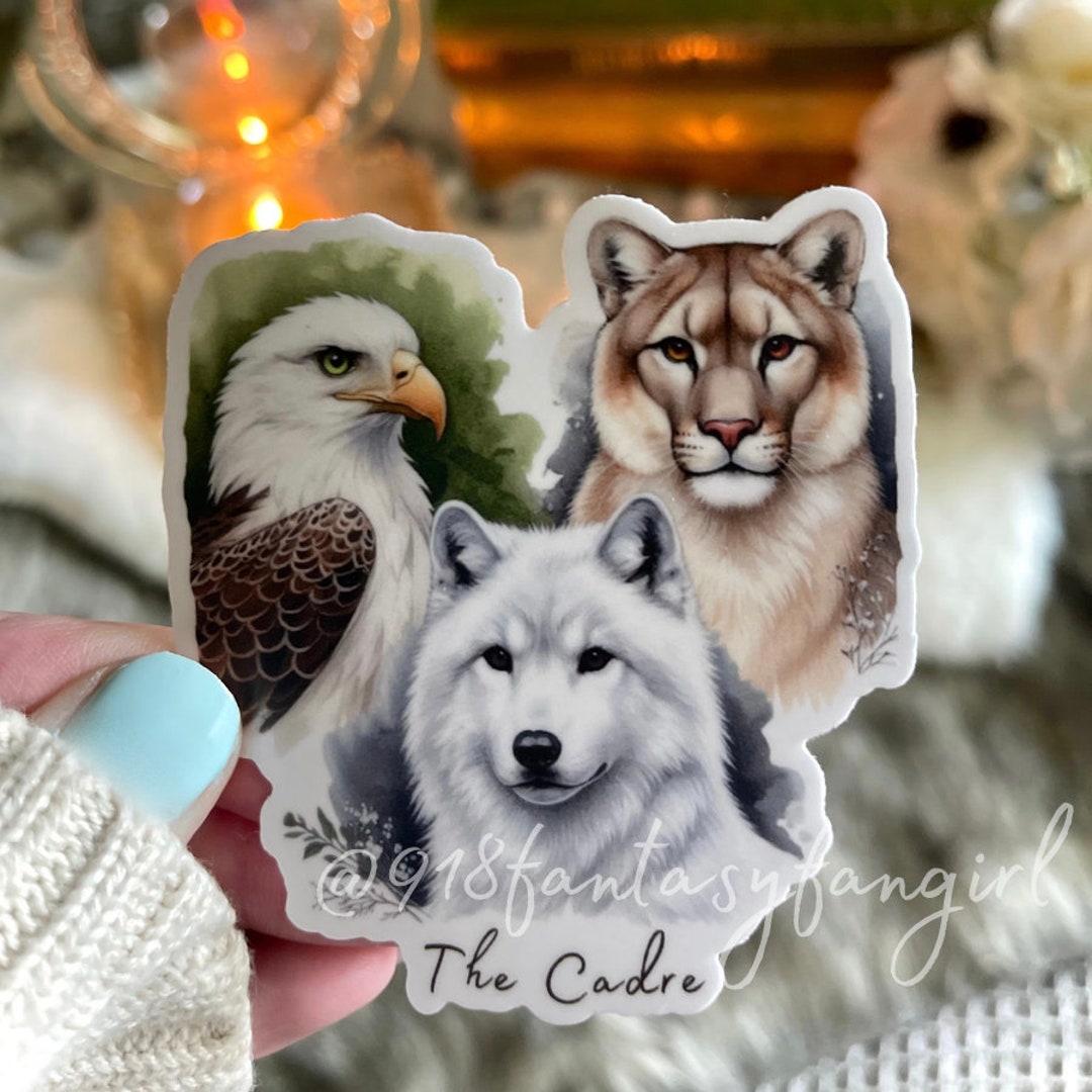 Throne of Glass the Cadre Sticker Fireheart Rowan Fenrys Gavriel Aelin ...