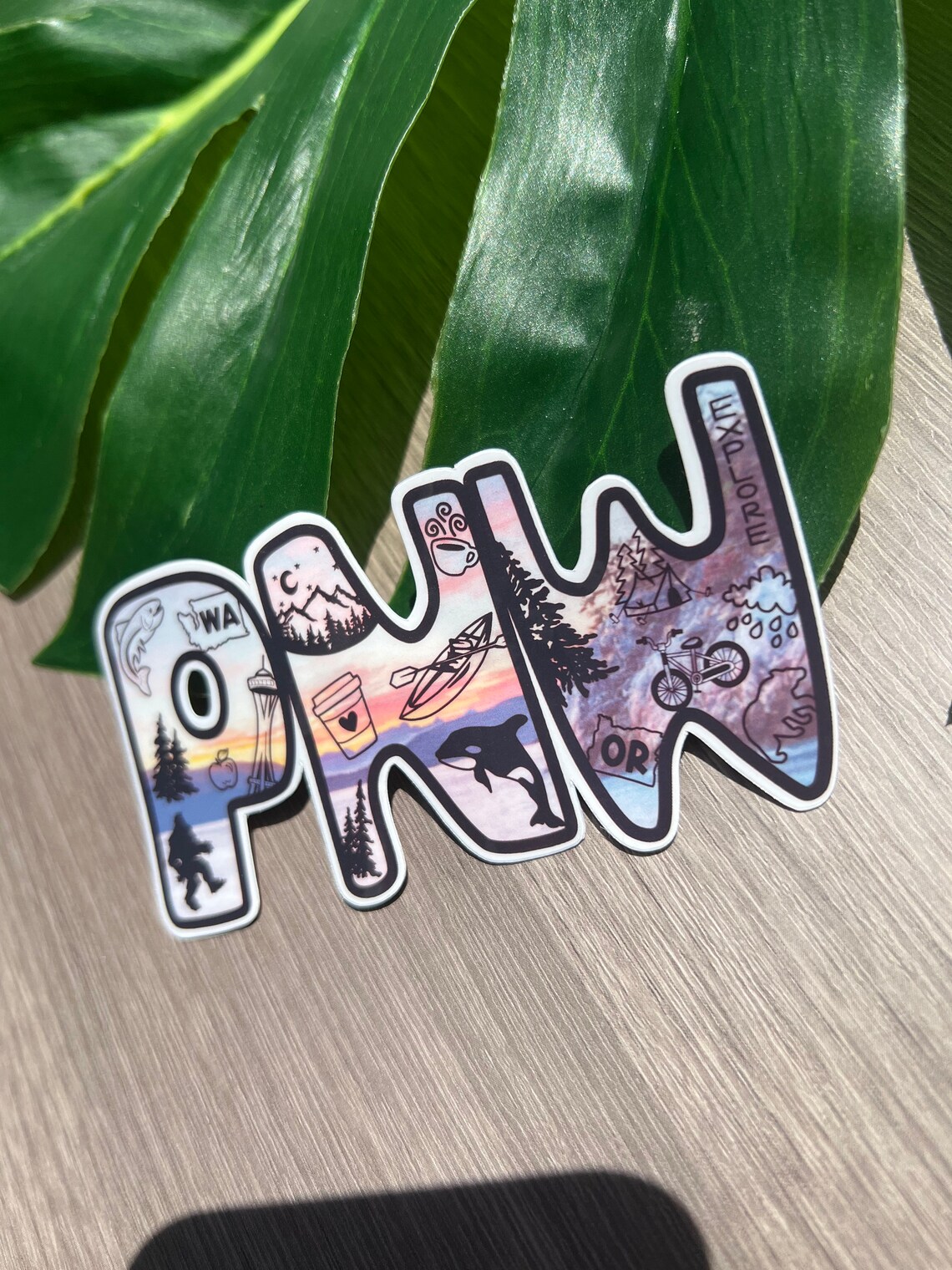 PNW Pacific Northwest PNW Sticker Decal Washington - Etsy