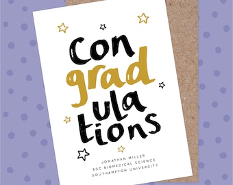 Card Congratulations Bachelor - Etsy