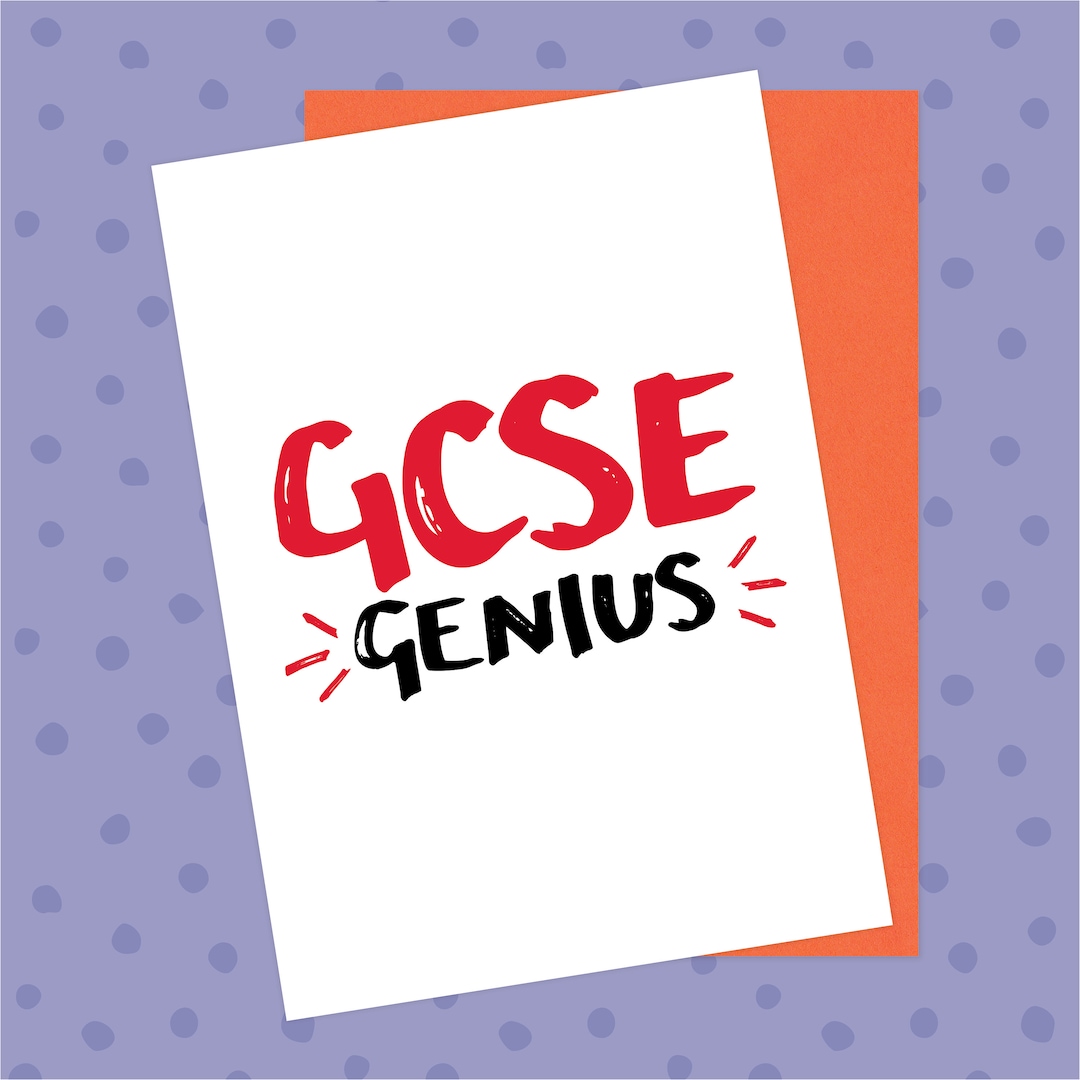 GCSE Genius Congratulations Card - Well Done, Class of 2020, Finished ...