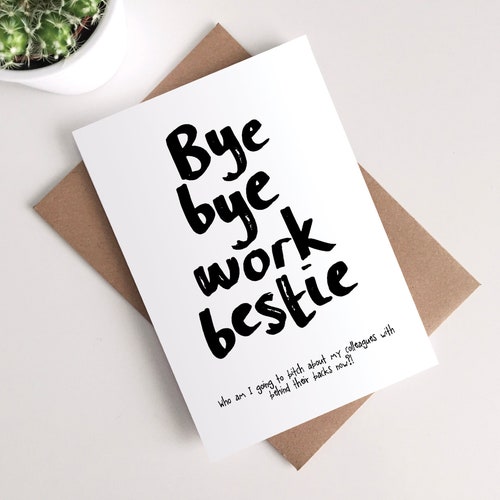 Personalised You'll Be Missed New Job Good Luck Card - Etsy Canada