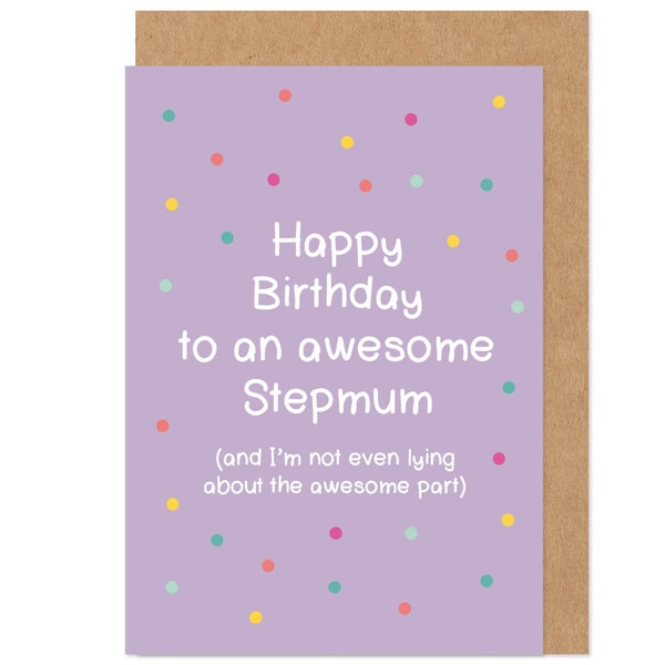 Funny Stepmother Birthday Card Etsy