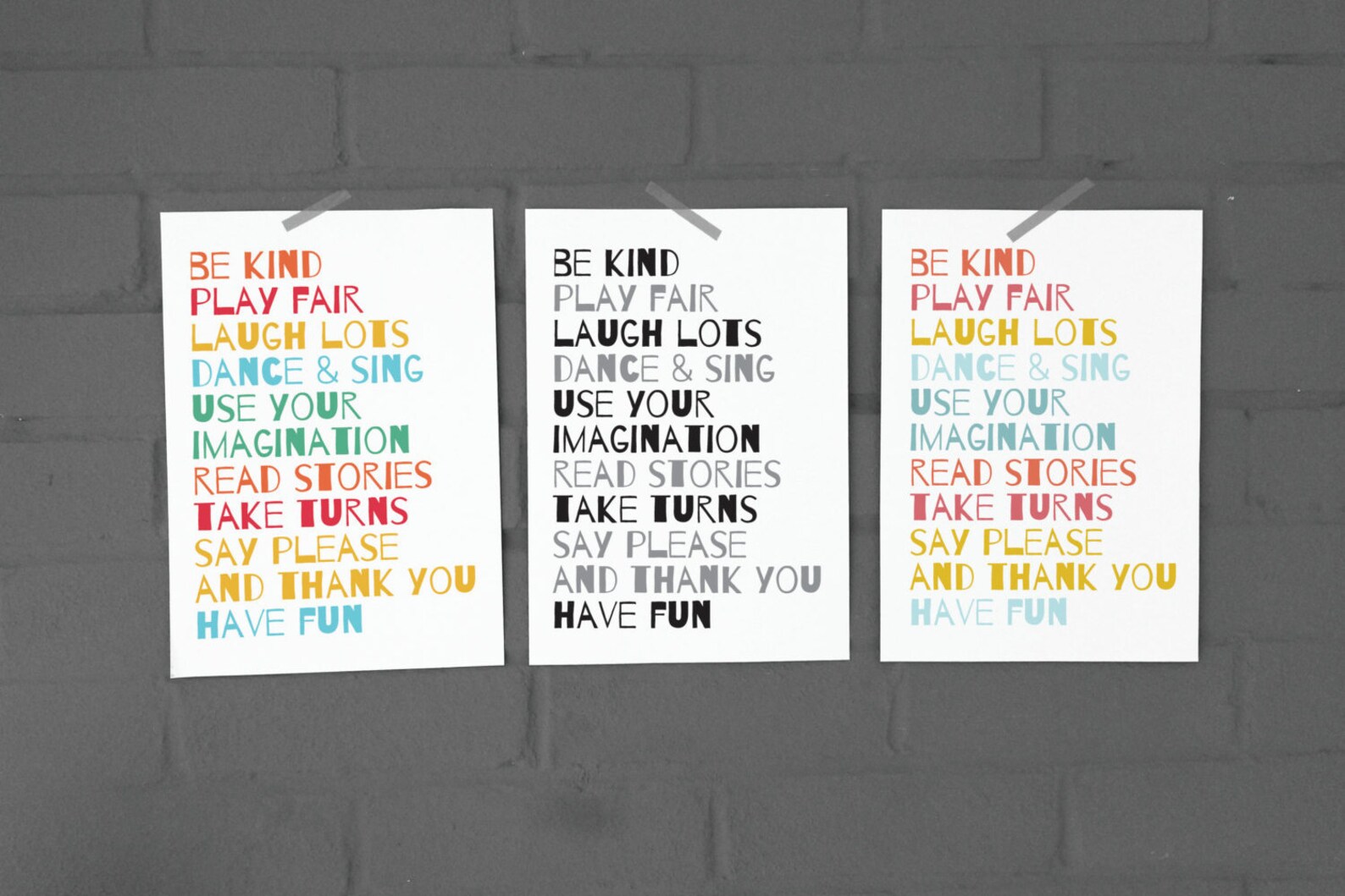 Personalised Play Room Rules Print Custom Nursery Bedroom - Etsy