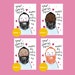 Beard Face Valentine's Card - Anniversary Cute Funny Beardy Handsome ...
