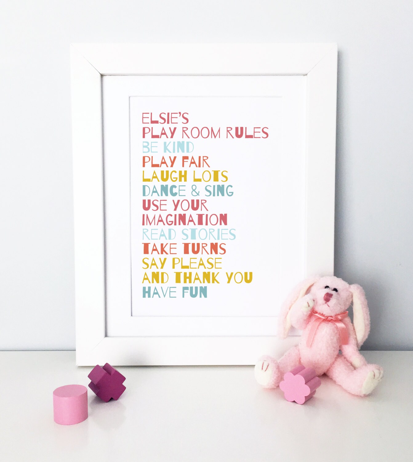 Personalised Play Room Rules Print Custom Nursery Bedroom | Etsy