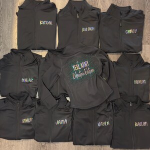 CUSTOM Rhinestone Warm up Jacket, Cheer Warm Ups, Cheer, Cheerleader ...