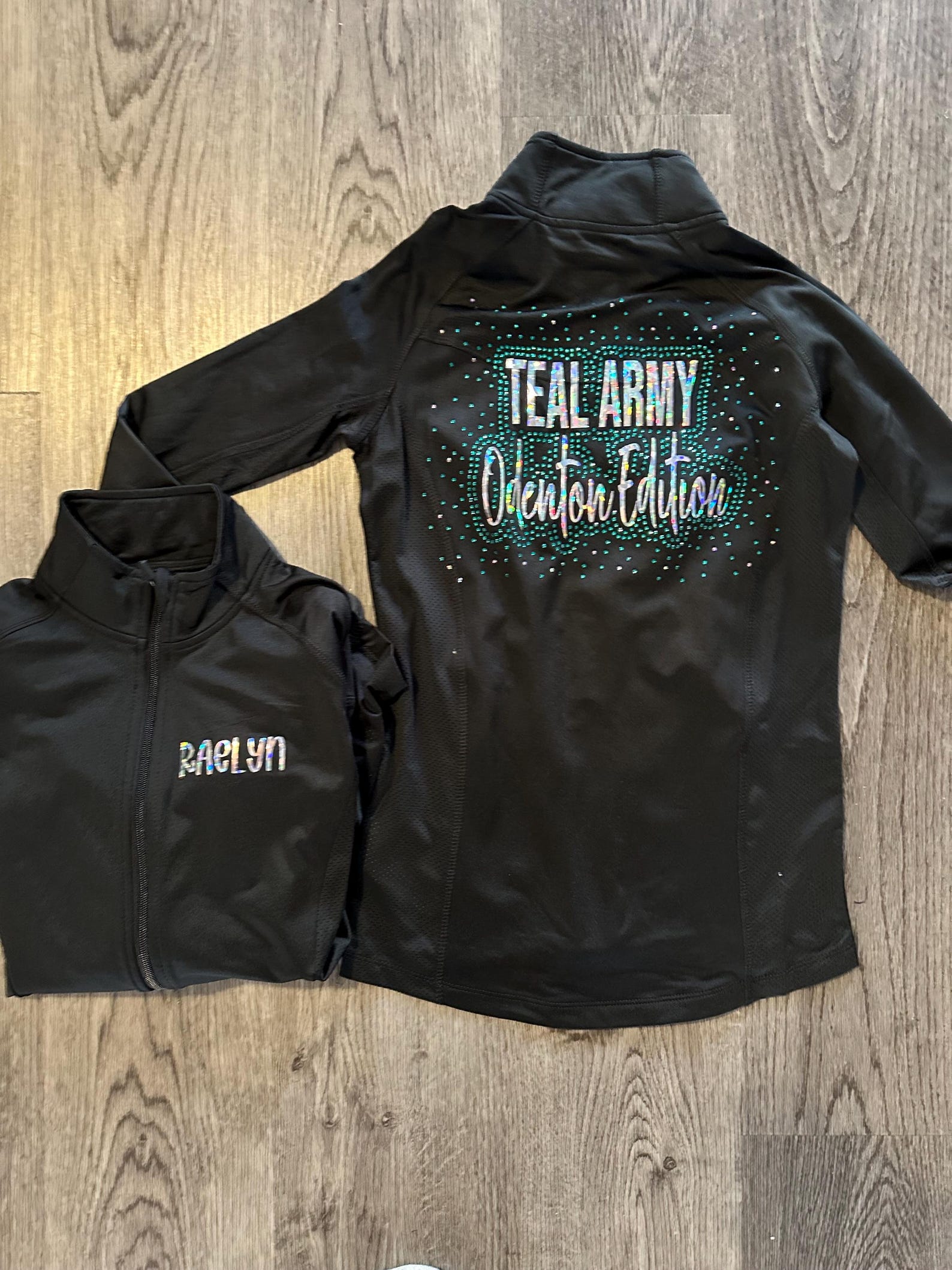 CUSTOM Rhinestone Warm up Jacket, Cheer Warm Ups, Cheer, Cheerleader ...