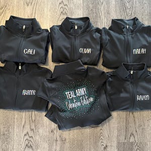 CUSTOM Rhinestone Warm up Jacket, Cheer Warm Ups, Cheer, Cheerleader ...
