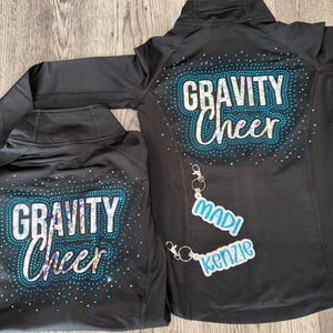 CUSTOM Rhinestone Warm up Jacket, Cheer Warm Ups, Cheer, Cheerleader ...