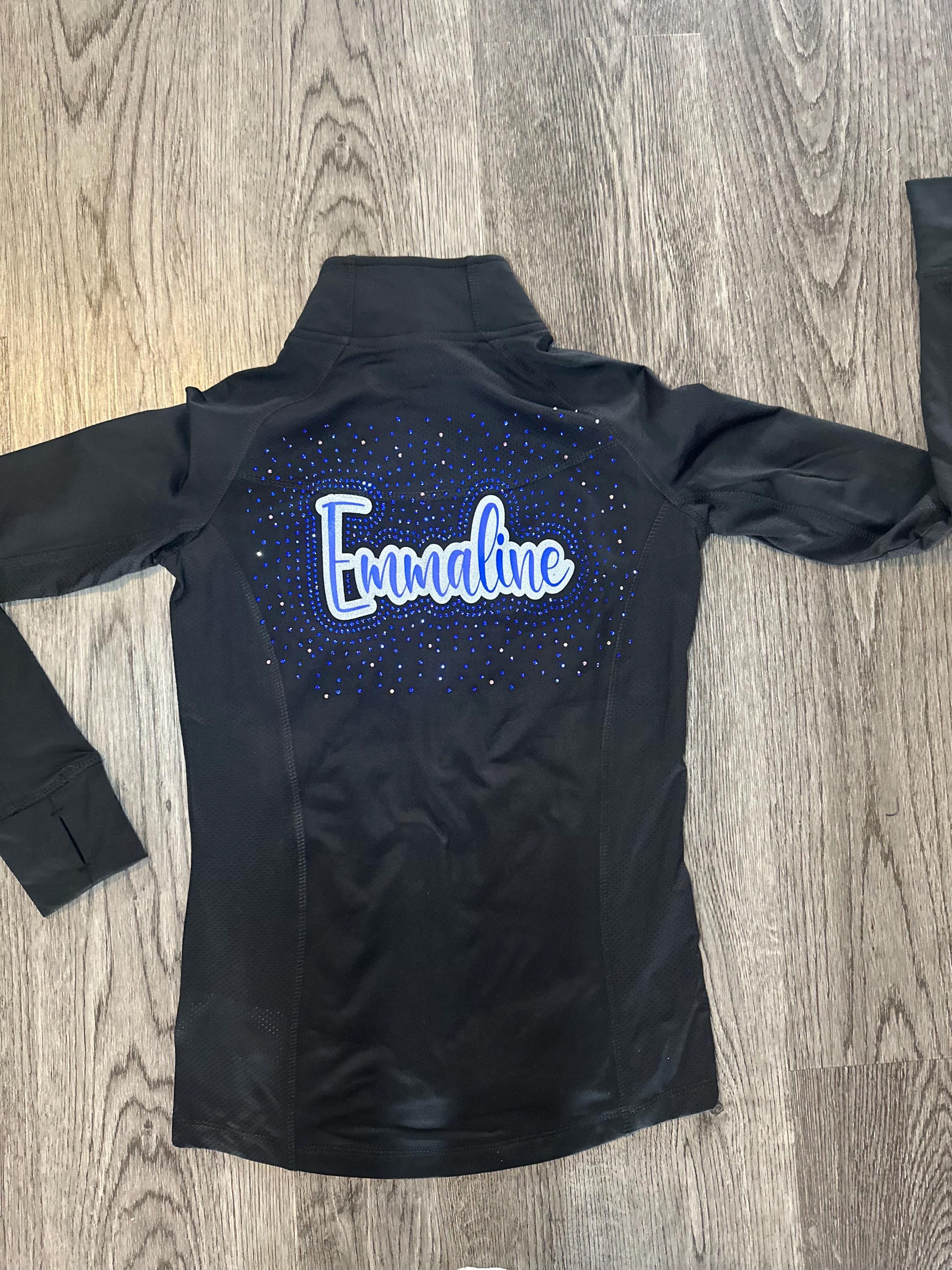 CUSTOM Rhinestone Warm up Jacket, Cheer Warm Ups, Cheer, Cheerleader ...
