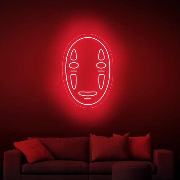 Neon Face Sign - Etsy