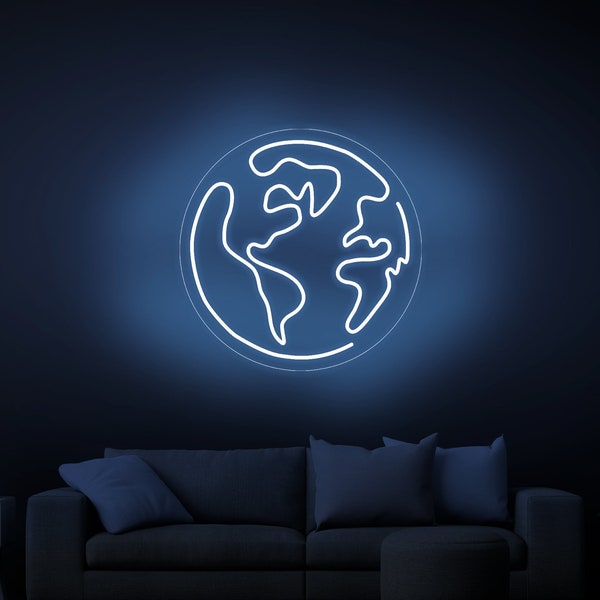 World map with led - Etsy Polska