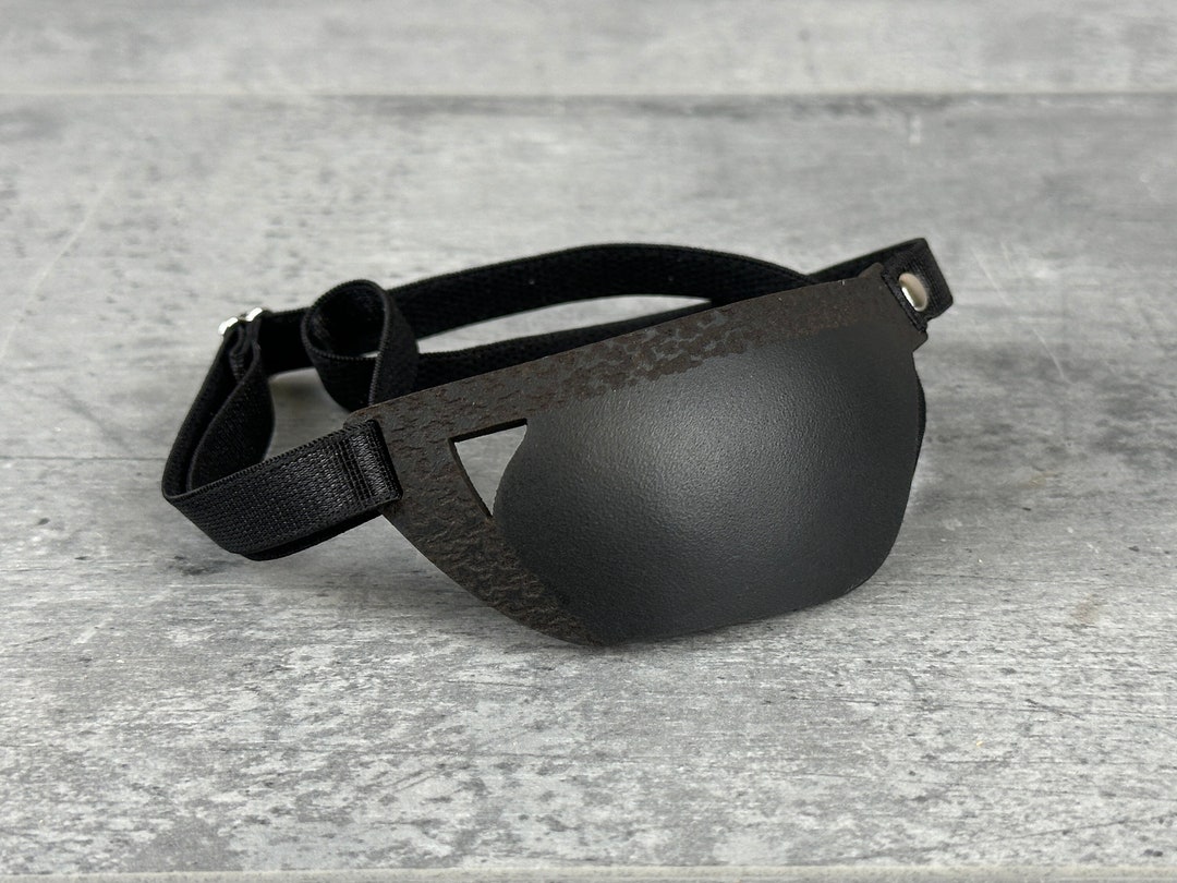 Eye Patch, Adult Eye Patch, Leather Eye Patch, Concave Eye Patch, Black ...