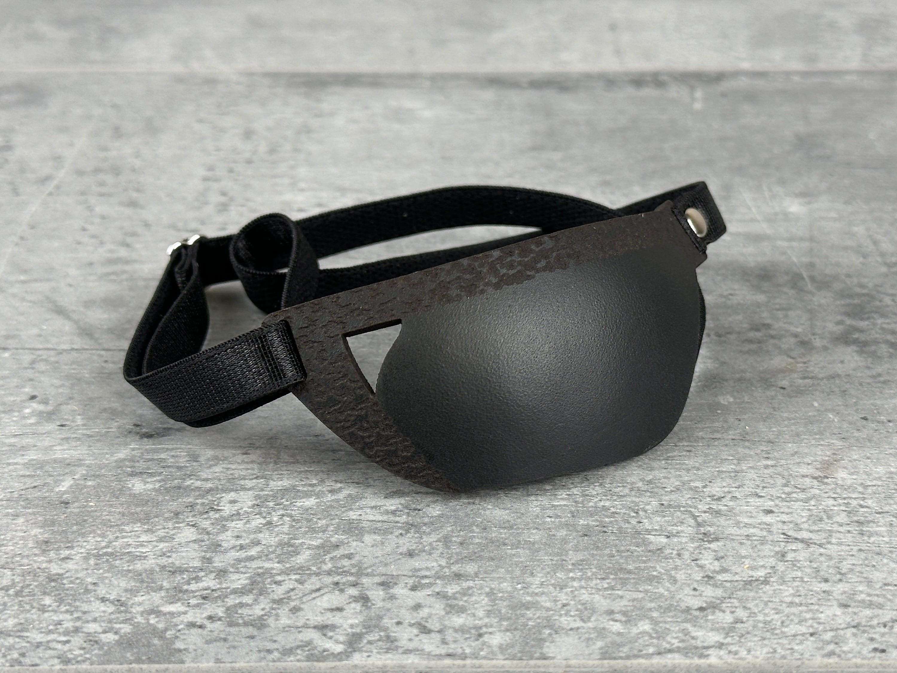 Eye Patch, Adult Eye Patch, Leather Eye Patch, Concave Eye Patch, Black ...