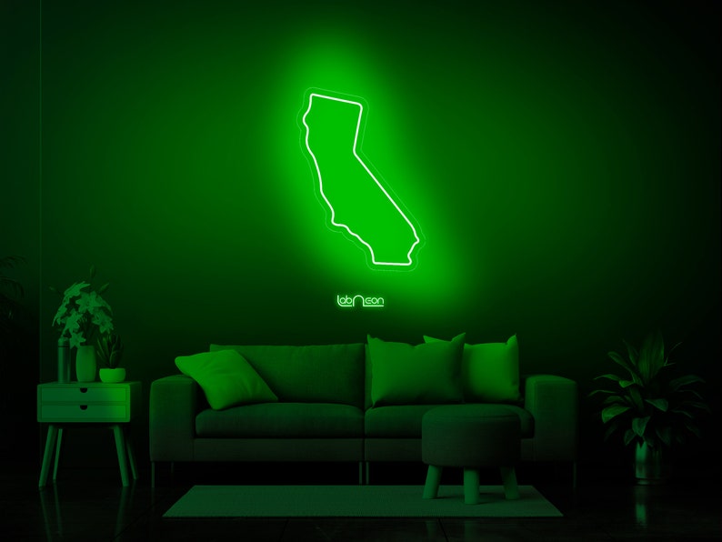 State of California Neon Sign California LED Neon Sign - Etsy