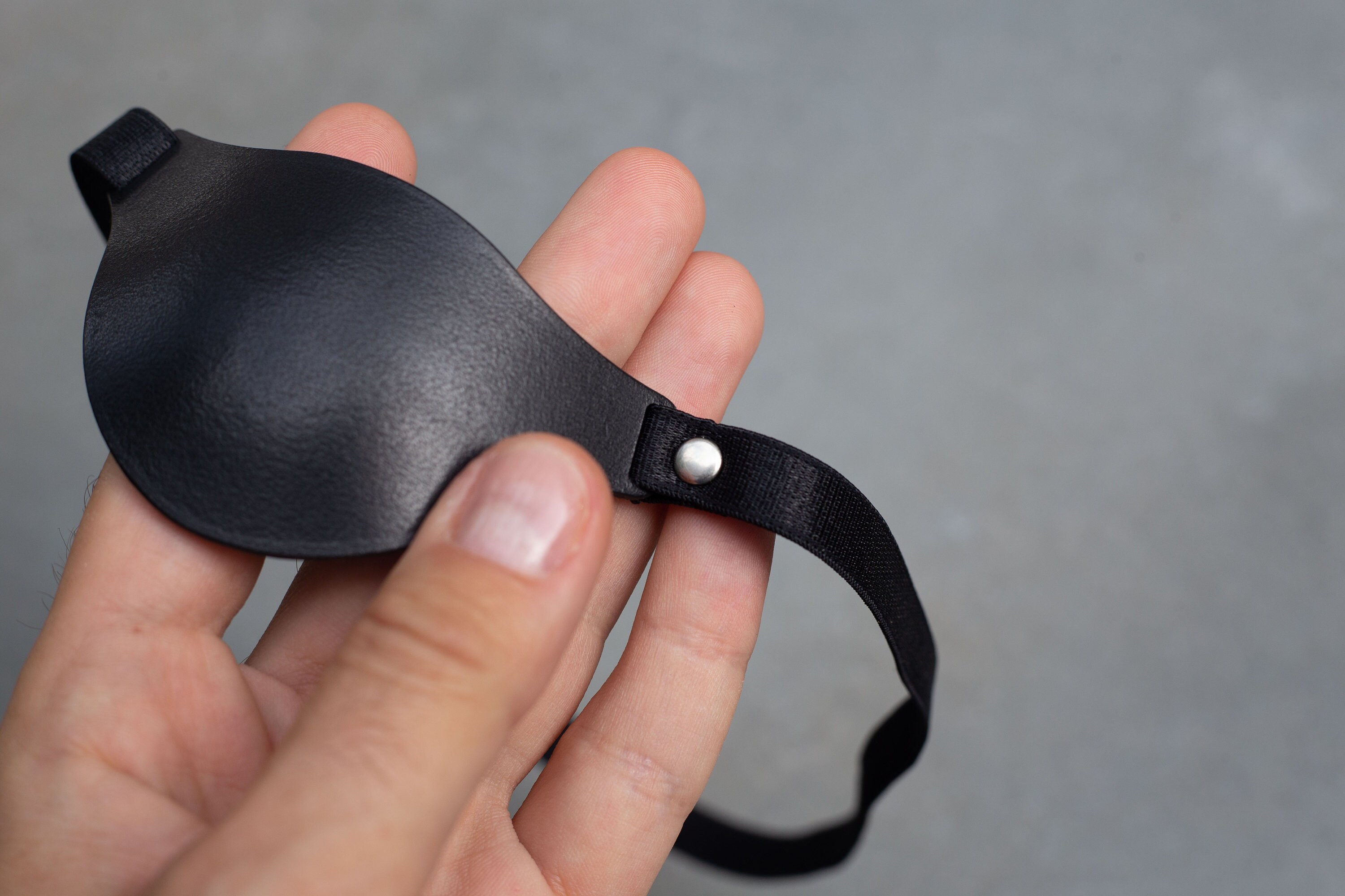 Eye Patch, Adult Eye Patch, Leather Eye Patch, Concave Eye Patch, Black ...