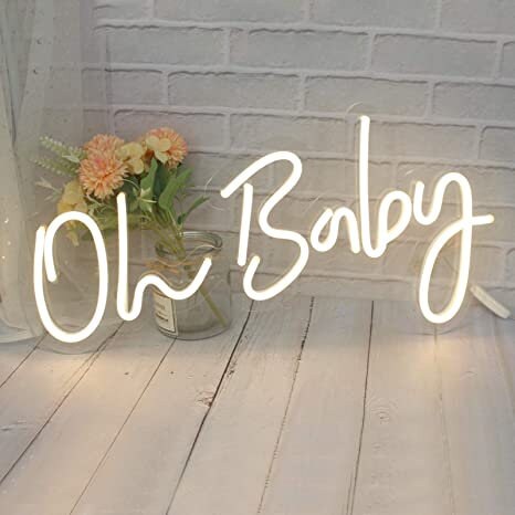 Newborn Baby Born Neon Sign Oh Baby Neon Sign for Party - Etsy