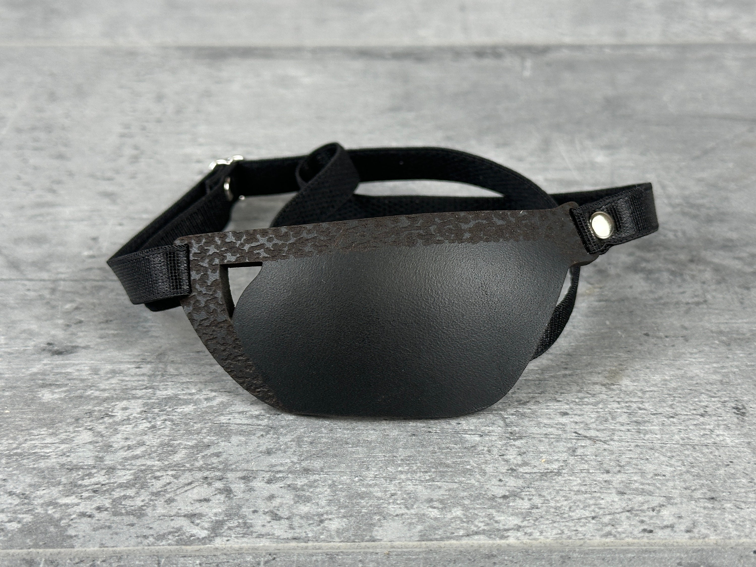 Eye Patch, Adult Eye Patch, Leather Eye Patch, Concave Eye Patch, Black ...