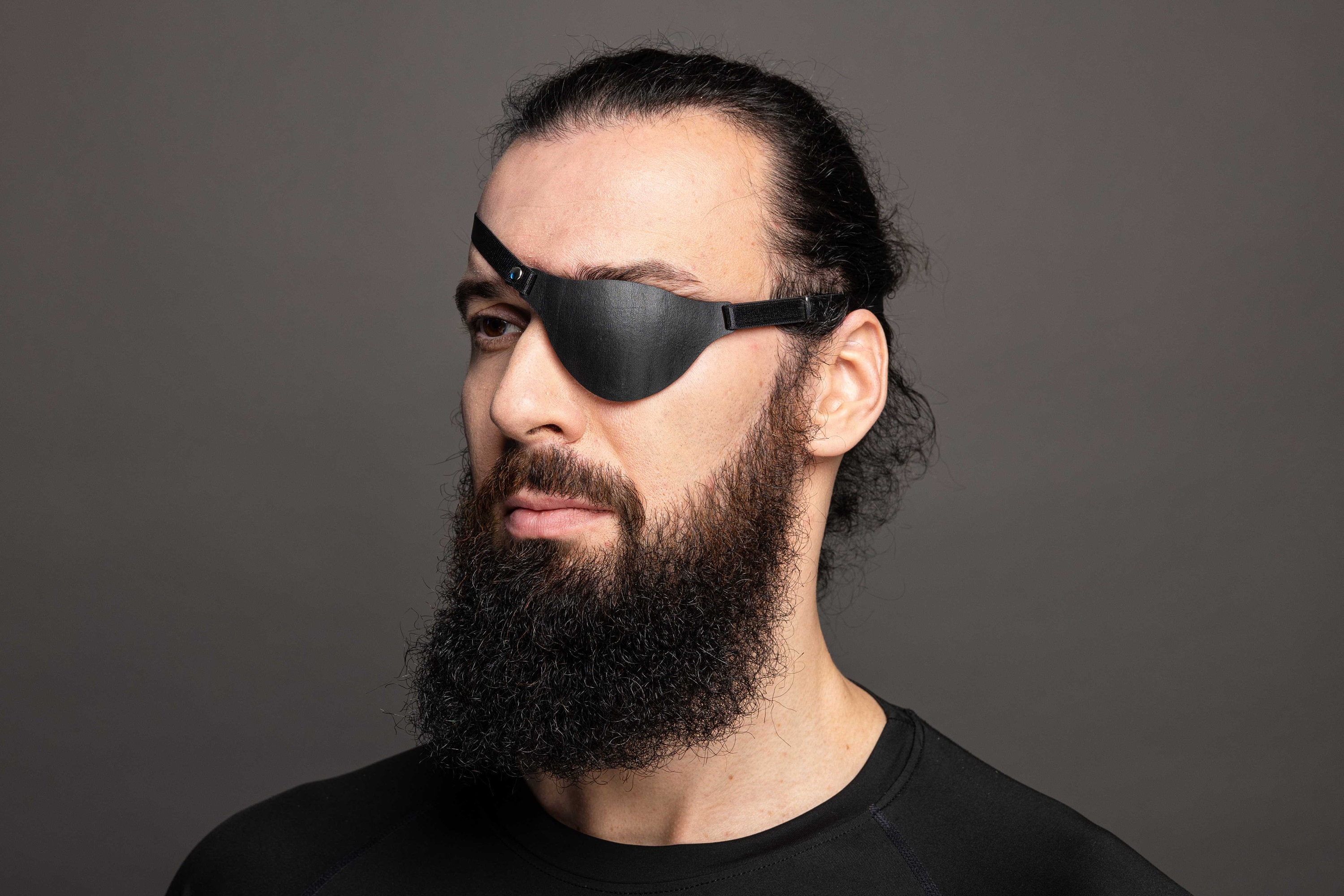 Eye Patch, Adult Eye Patch, Leather Eye Patch, Concave Eye Patch, Black ...