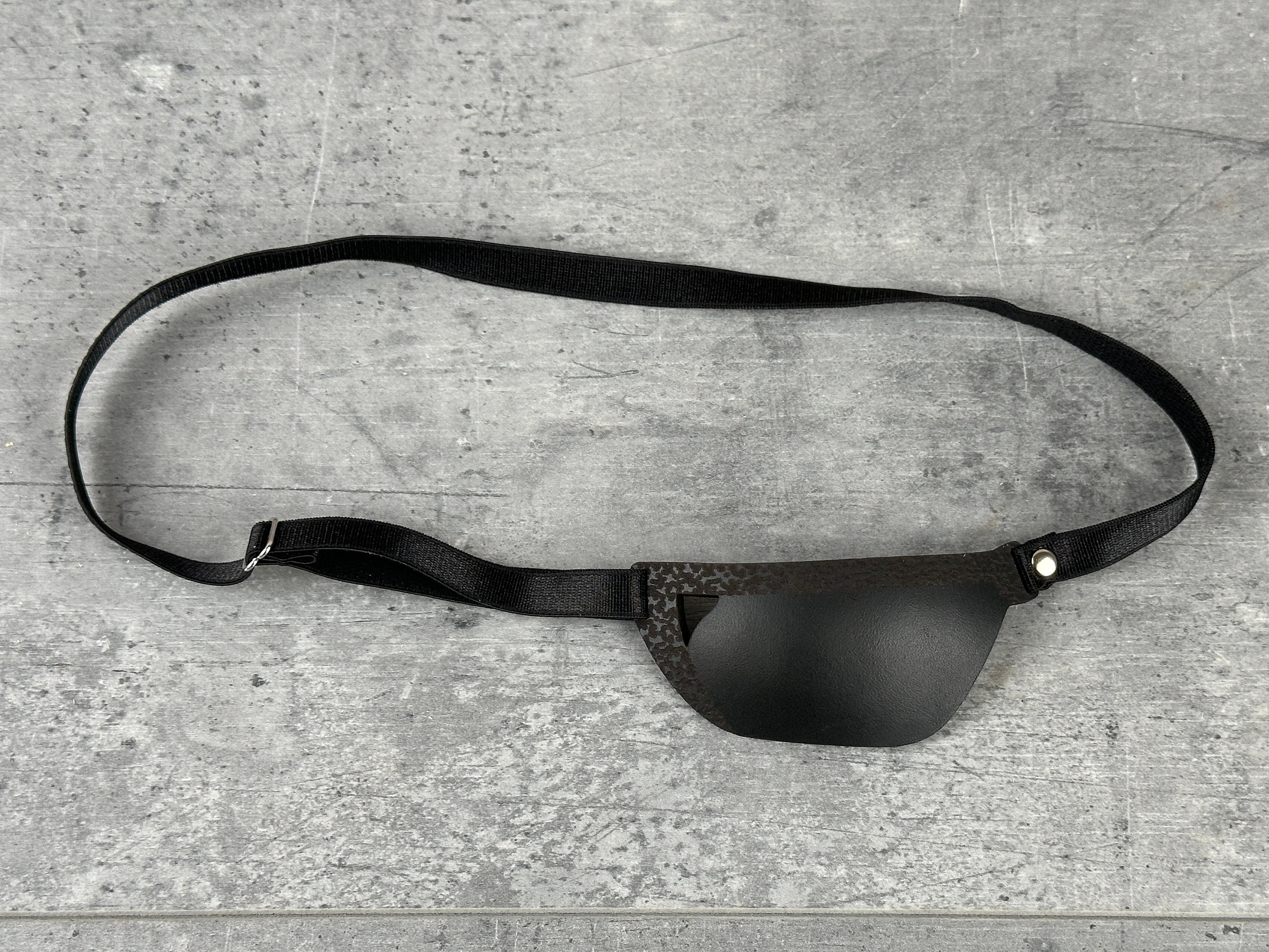 Eye Patch, Adult Eye Patch, Leather Eye Patch, Concave Eye Patch, Black ...