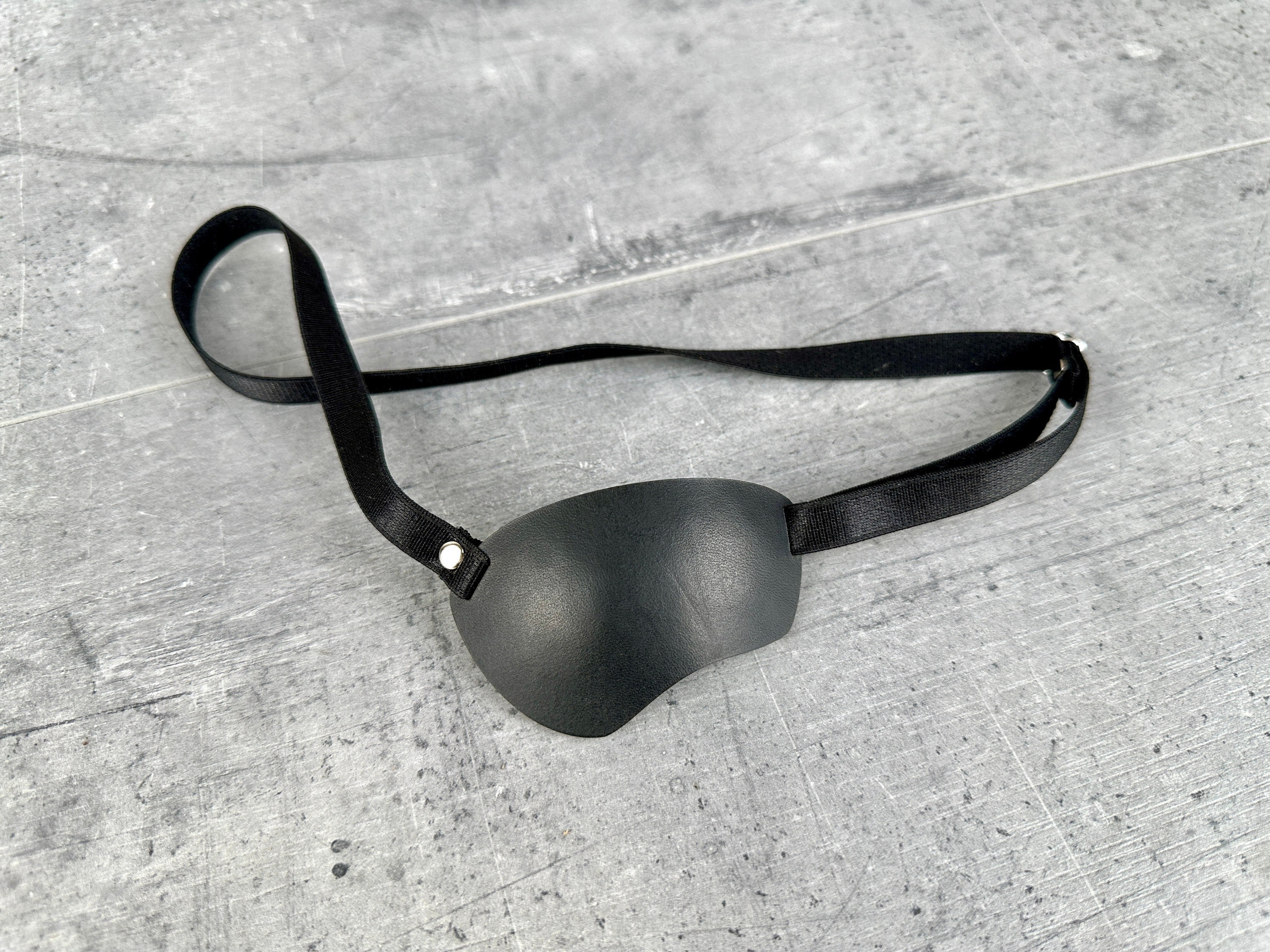 Eye Patch, Adult Eye Patch, Leather Eye Patch, Concave Eye Patch, Black ...