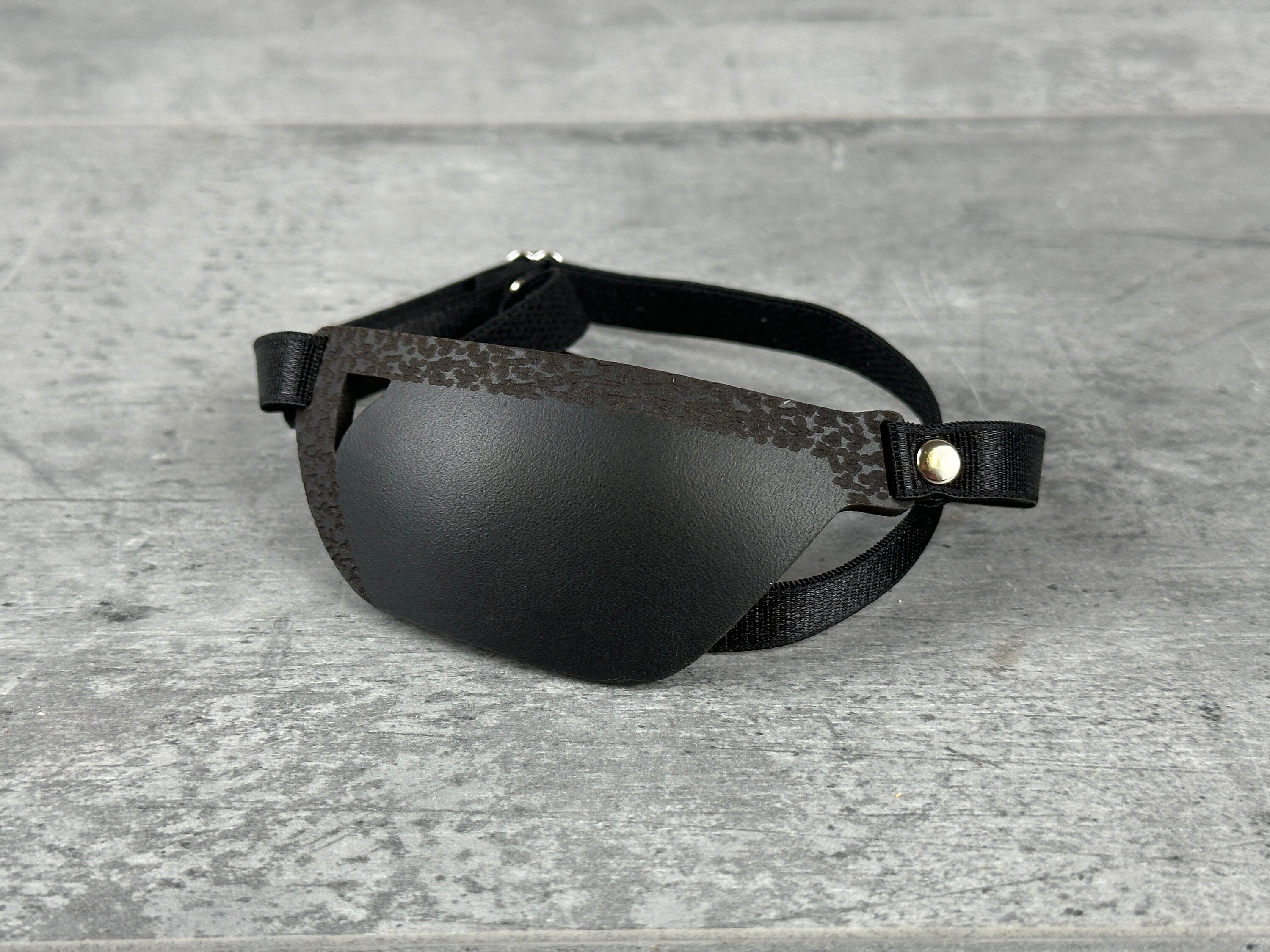 Eye Patch, Adult Eye Patch, Leather Eye Patch, Concave Eye Patch, Black ...