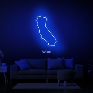 State of California Neon Sign California LED Neon Sign - Etsy
